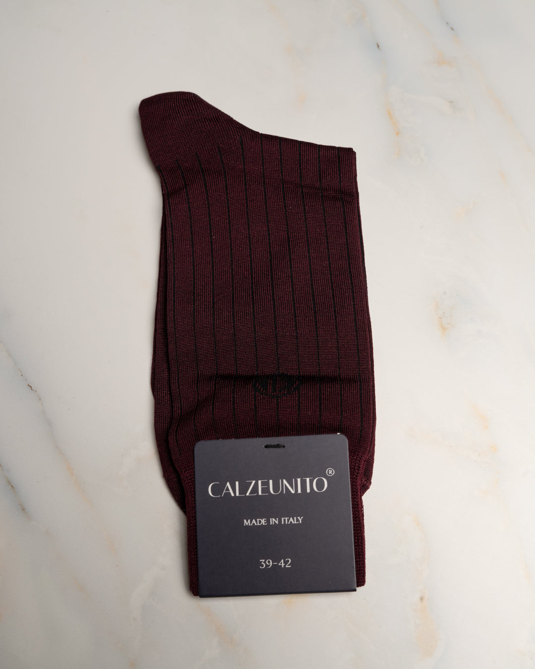 Portofino Dark Burgundy Socks